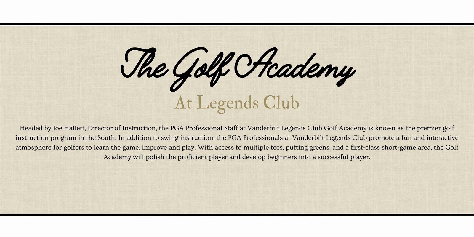 Golf - Vanderbilt Legends Club